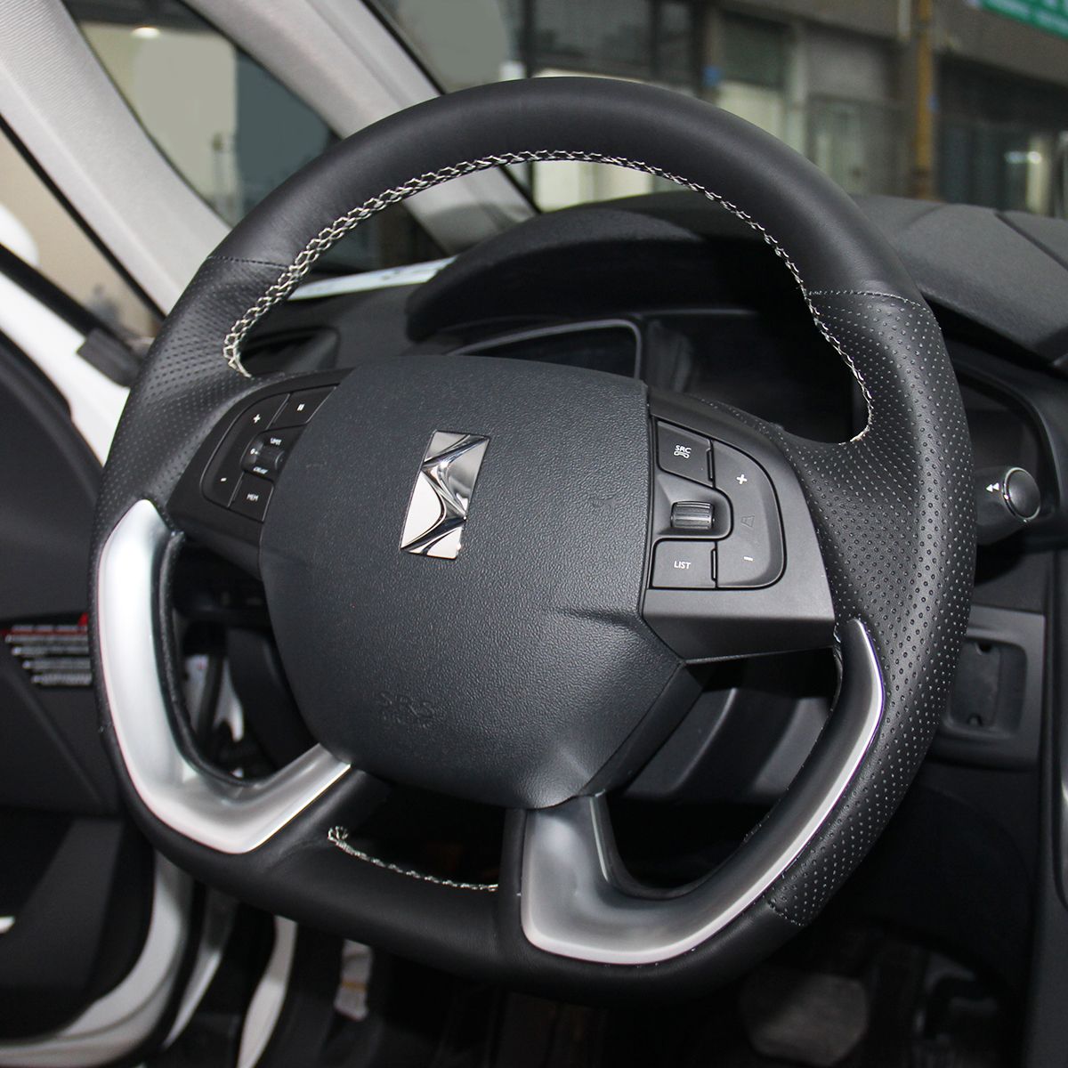 Loncky Auto Custom Fit OEM Black Genuine Leather Car Steering Wheel ...