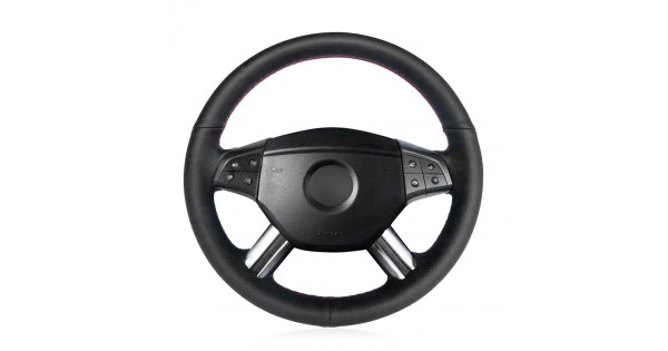 Loncky Auto Custom Fit OEM Black Genuine Leather Steering Wheel Cover ...
